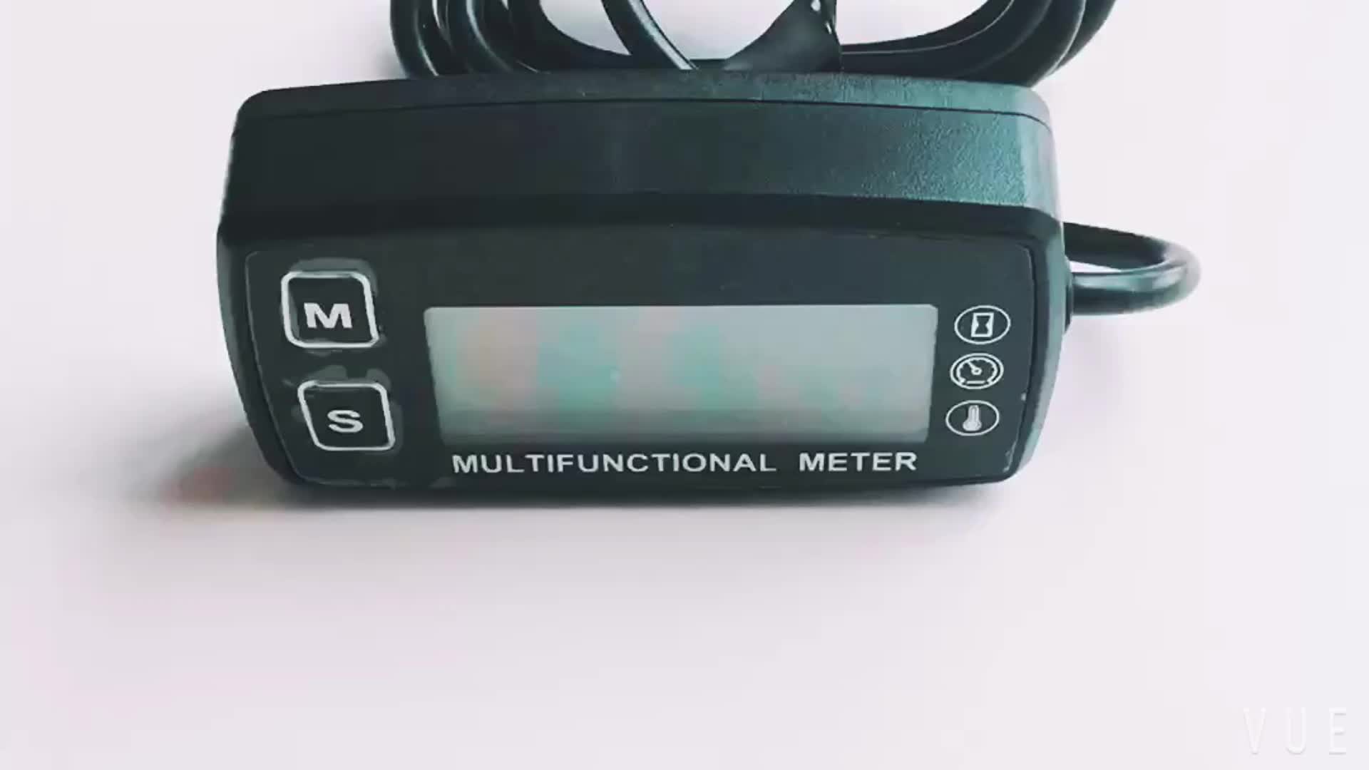 Runleader Digital Multifunction Meter Thermometer Tachometer Hour Meter ...