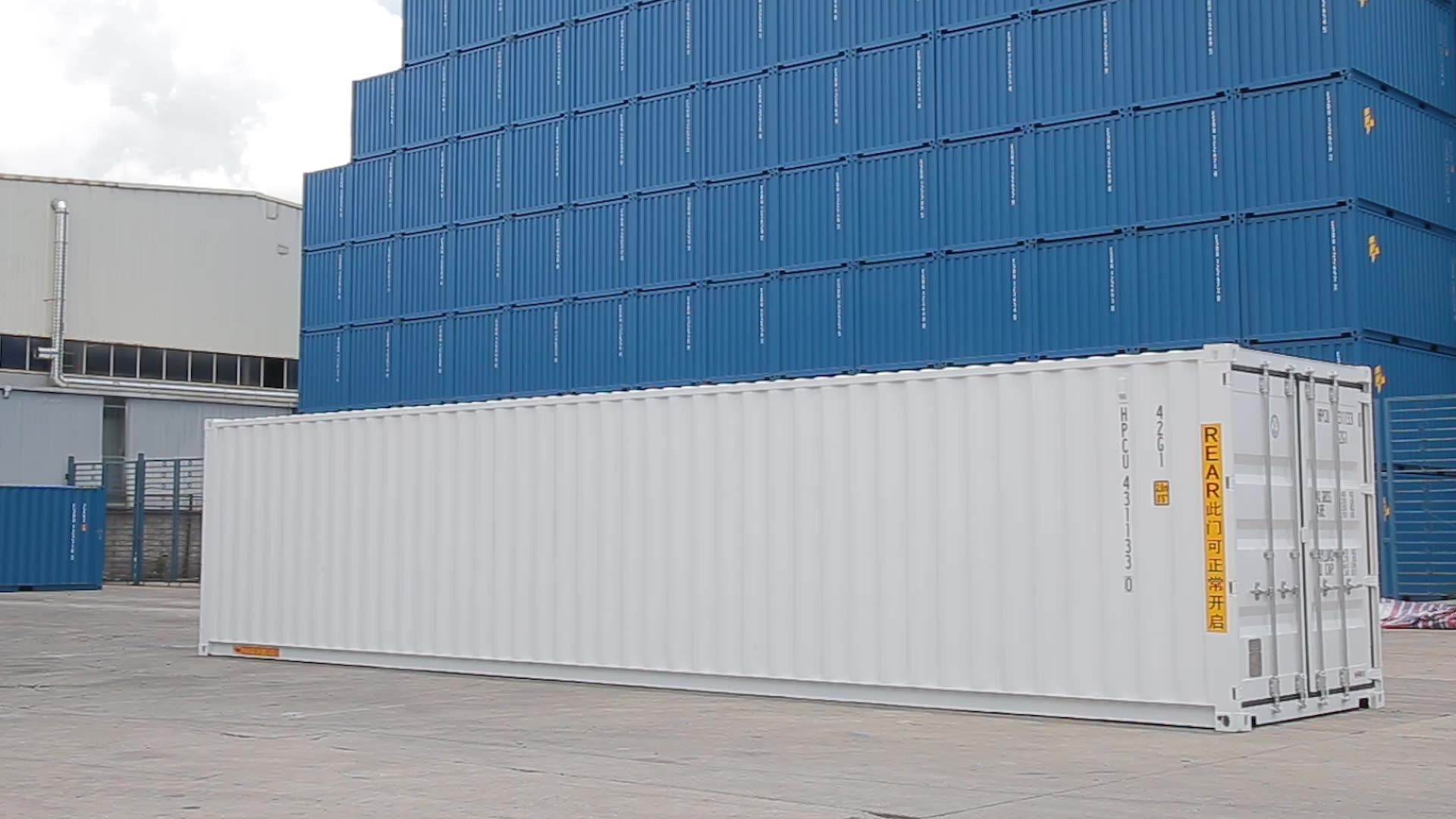 40 Foot Hc Double Doors Marine Container Iso Standard Double Doors ...