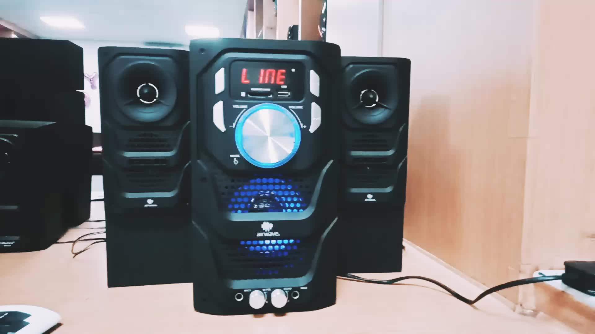 2018 New Design 5.1 Multimedia Speaker Super Bass Sound System With Mic ...