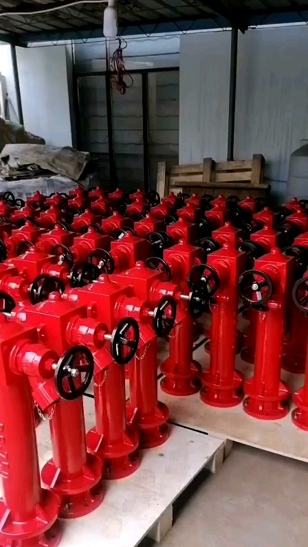 Iron Pillar Hydrant Valve Fire Hydrant Wet Riser 4'' Pillar Hydrant For ...