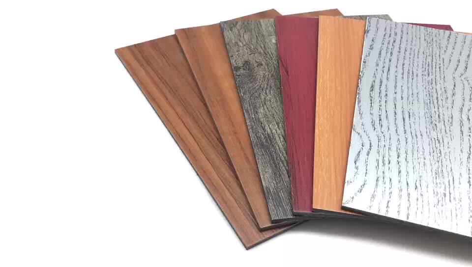 4mm Wood Grain Fireproof Corrugated Aluminum Composite Panel/acp/acm ...