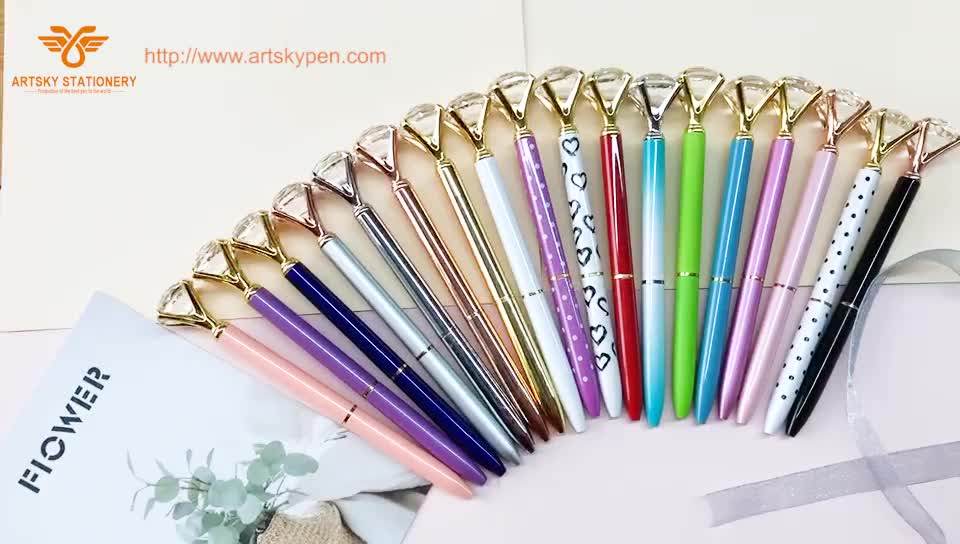 Crown Top Ballpoint Pens Crystal Crown Pens Metal Ball Pen For Women,Co ...