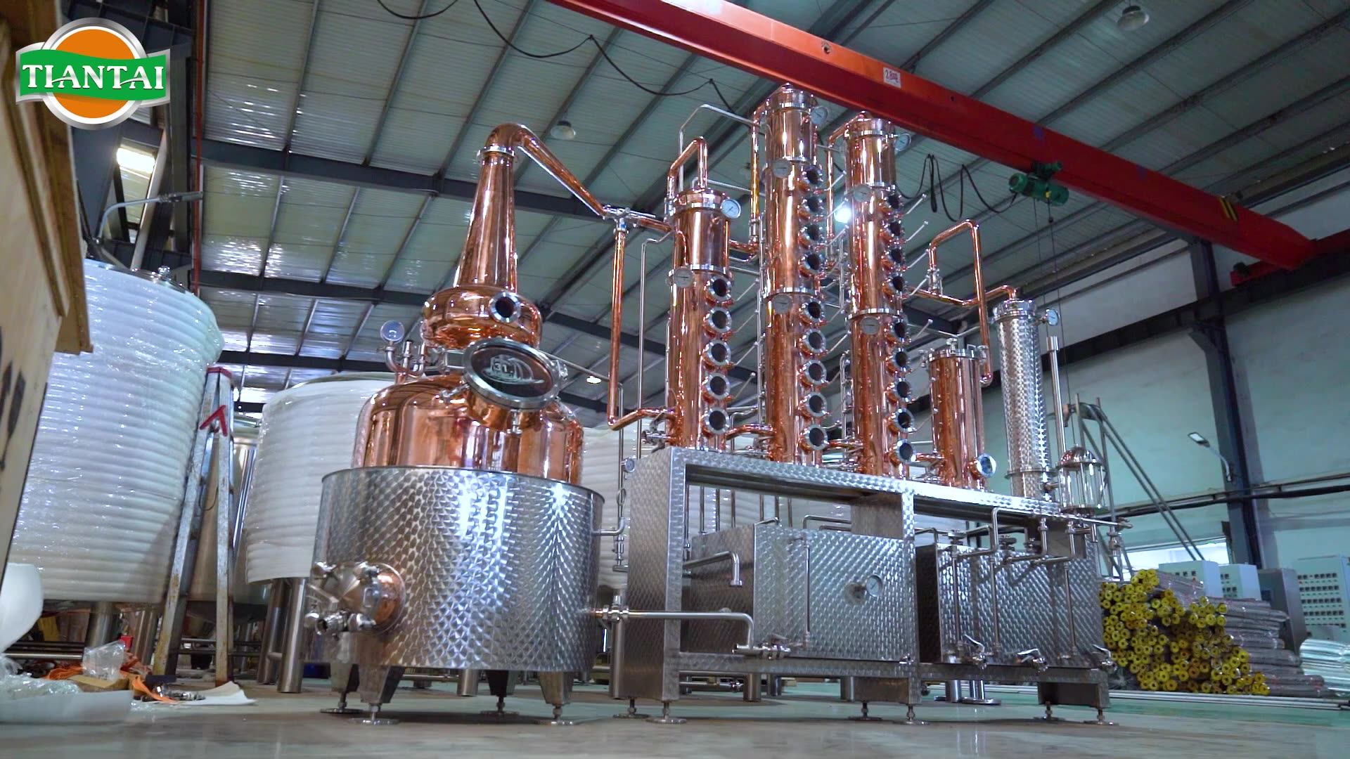 Steam Jacketed Tank Copper Distiller Whiskey Distilling Equipment ...