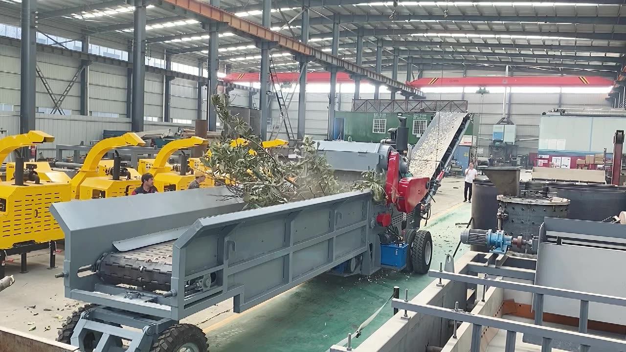 Whole Tree Chipper Big Tree Roots Stump Shredder Wood Root Crusher ...