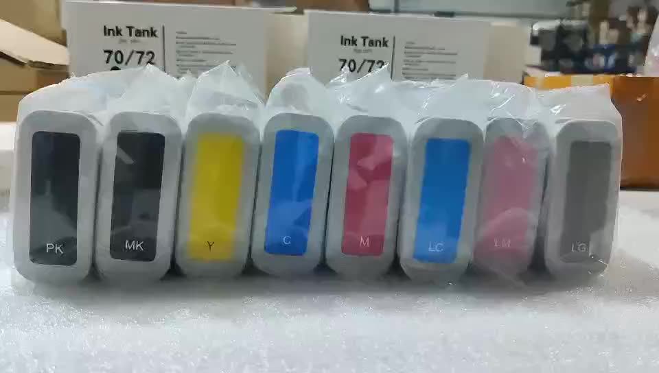 Supercolor For Hp 70/72 130 Ml Compatible Cartridge Plotter Pigment Ink ...