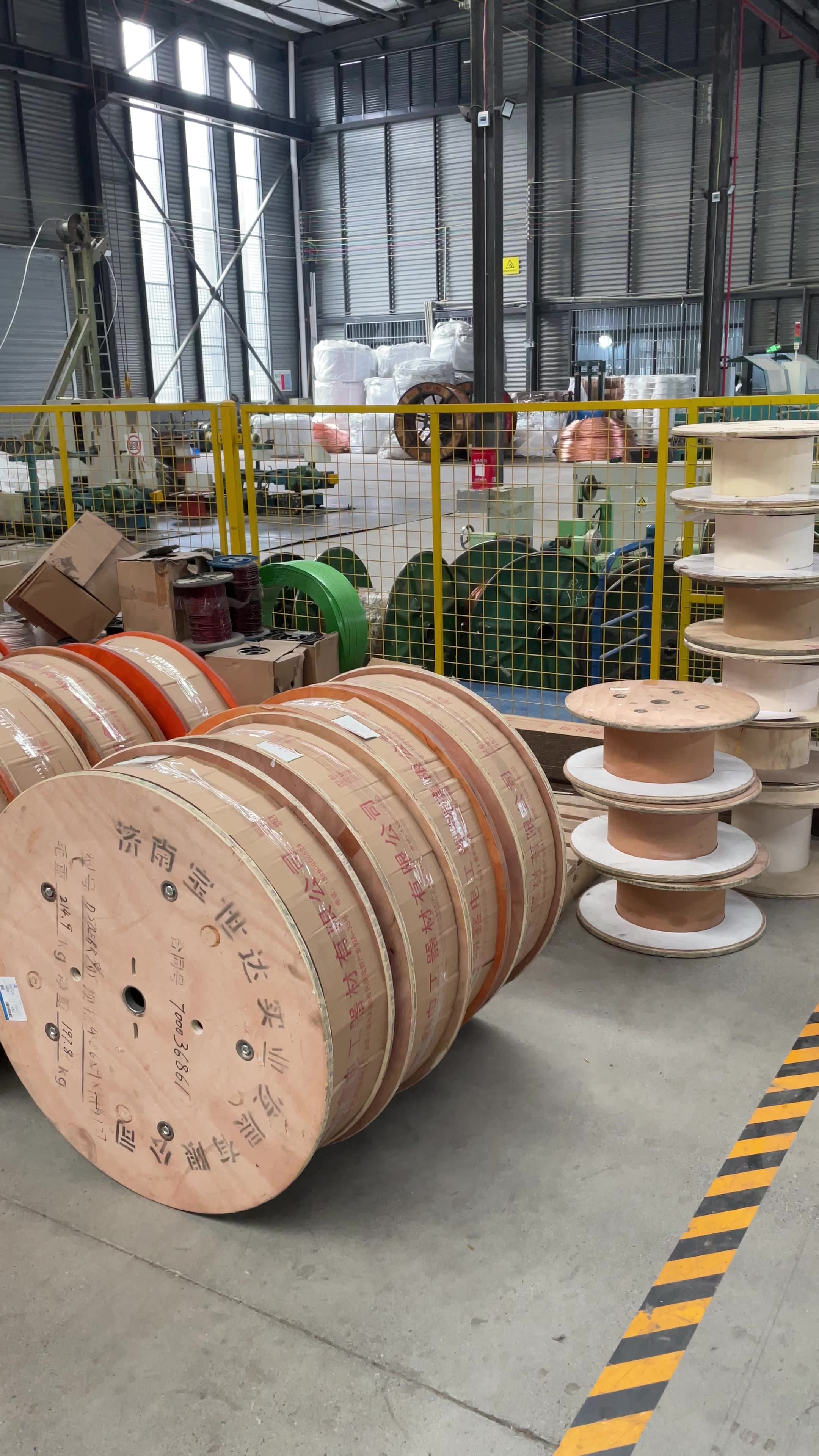 Solid Aluminum Electrical Winding Wire Coil Paper Insulation Covered ...