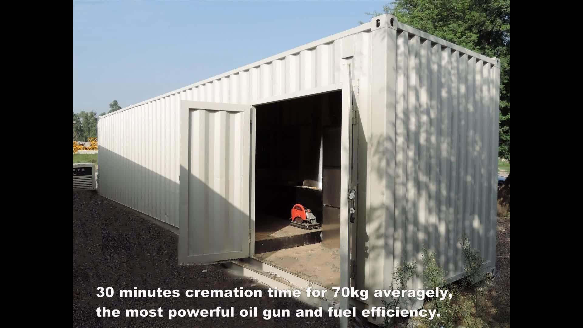 Cremation Machine Movable In 40/20 Containers Ce Certificated Un ...