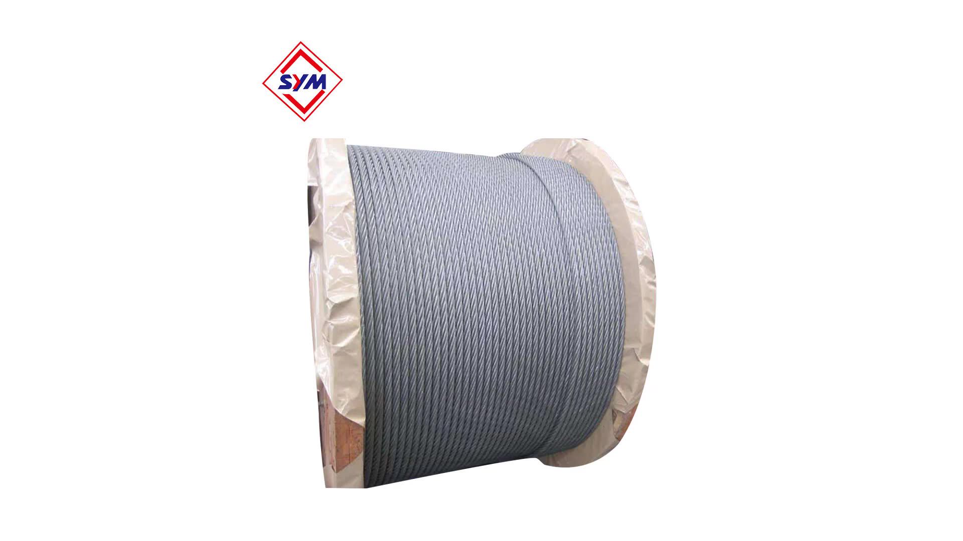 Zoomlion Tower Crane Trolley Wire Rope 19*7 8mm - Buy Wire Rope For ...