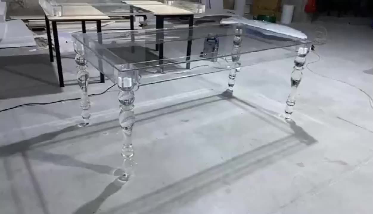 Clear Wedding Acrylic Ghost Table Acrylic Dessert Table For Babay ...