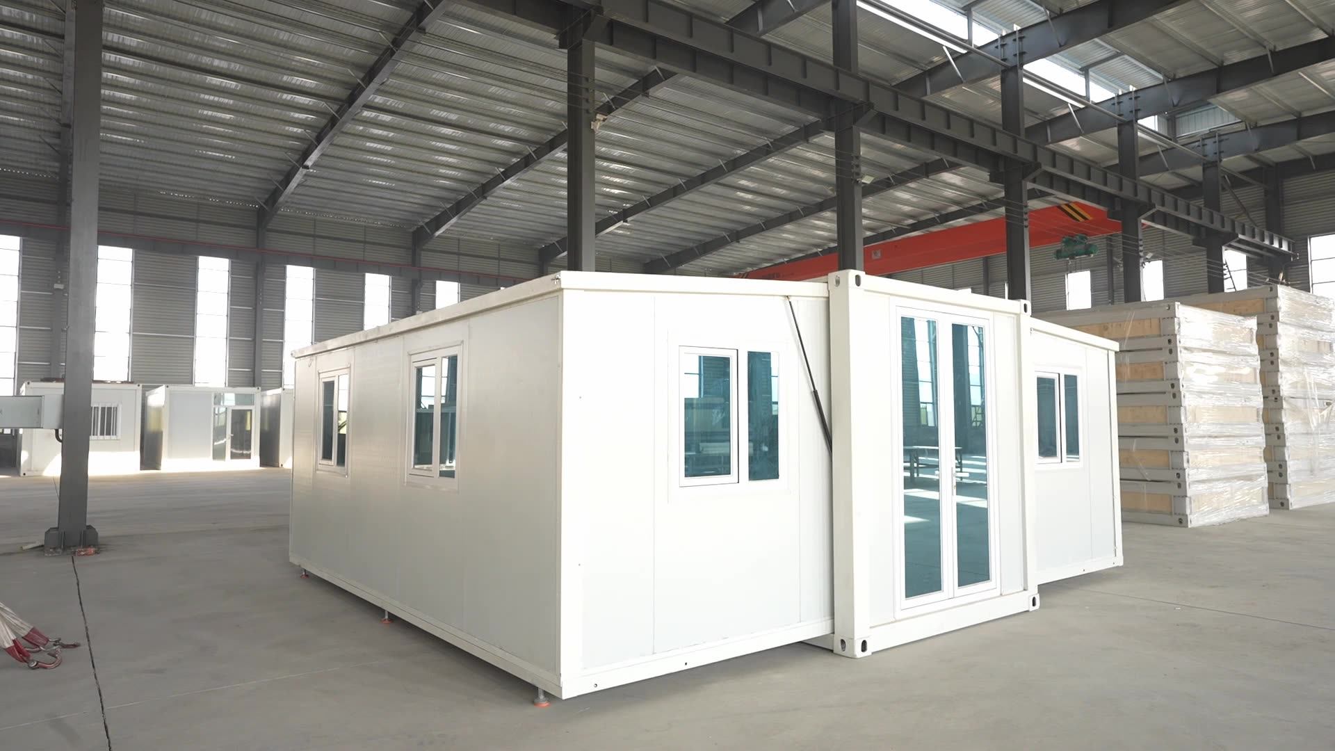 40ft 3 Bedroom Hurricane Proof Detachable House Light Steel Foldable ...