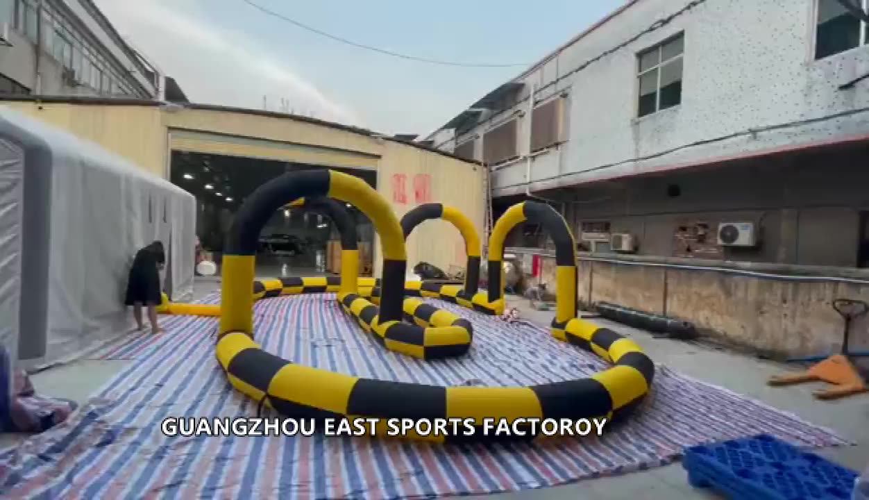 Inflatable Bumper Car Track Race Car Tracks For Kids - Buy Inflatable ...