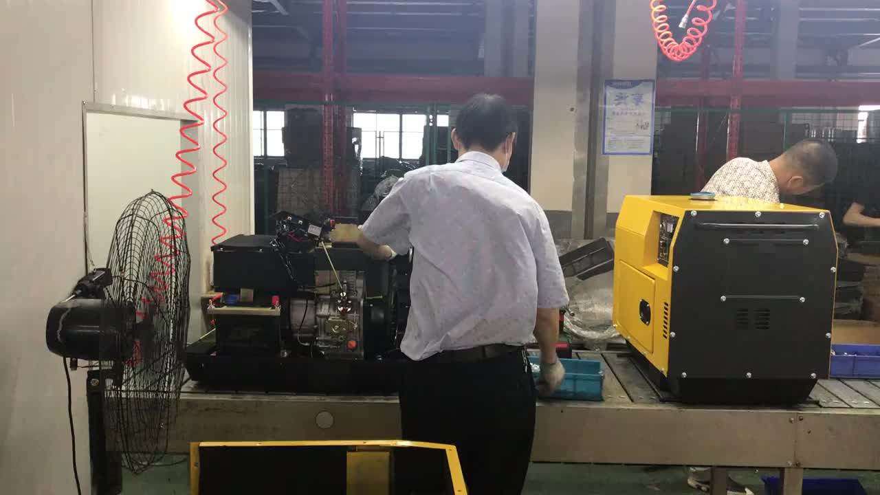 Small 240v Generators Yellow Color Silent Portable 5kw Diesel Generator ...