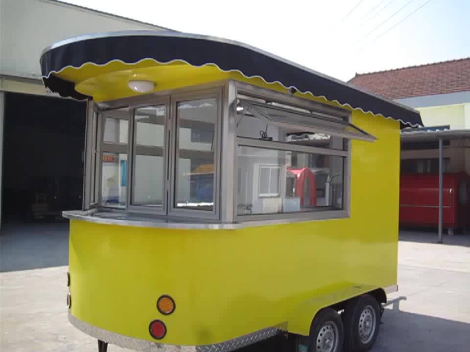 Popular Mobile Food Coffee Cart Mobile Kiosk With Wheels - Buy Outdoor ...