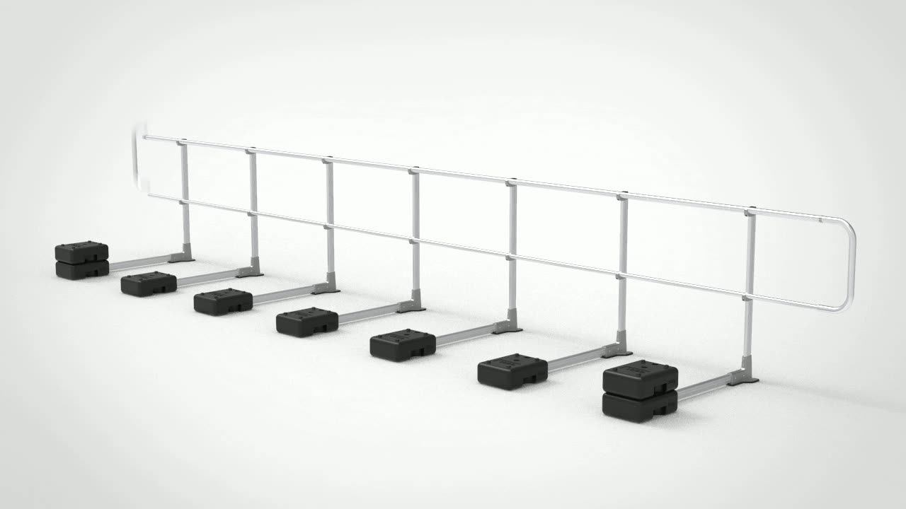 Aluminum Profiles Railing Rooftop Rails Fence Safety Aluminio ...