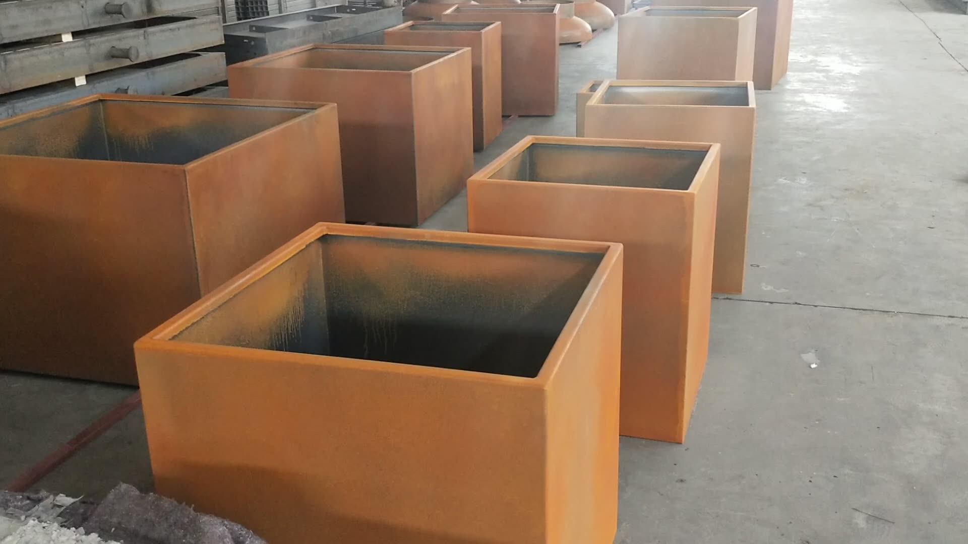 Zhuoyue Metallic Series Corten Steel Planter Box Steel Planter Boxes ...