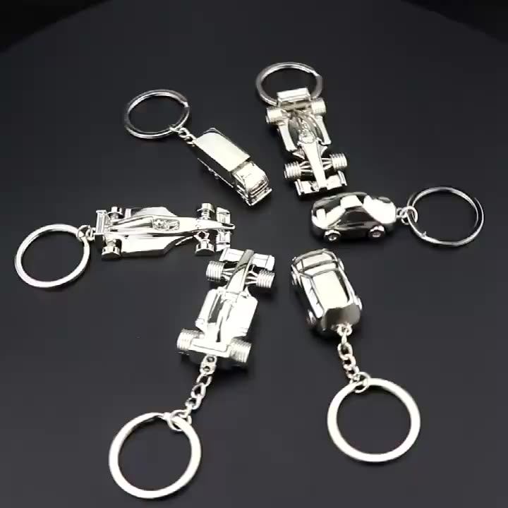 Custom Racing Car Key Chain Full Wheel Cars Keychain Formula One ...