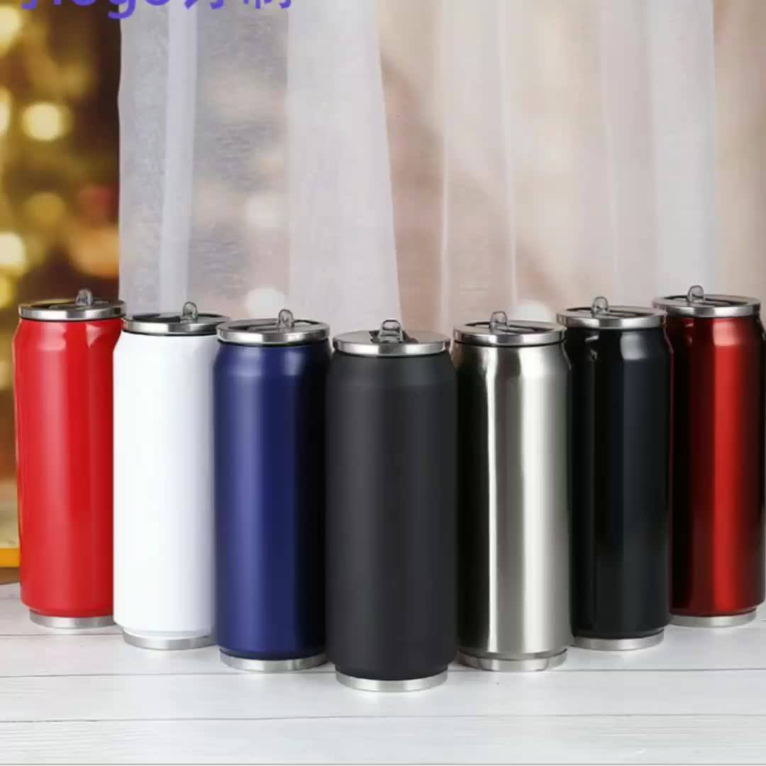Custom Logo 500ml 17oz Beverage Cola Can Coke Shape Stainless Steel ...