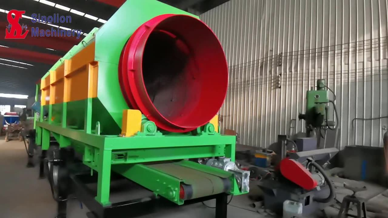 Mobile Compost Rotary Sieve Machine For Composting Plant - Buy Compost ...
