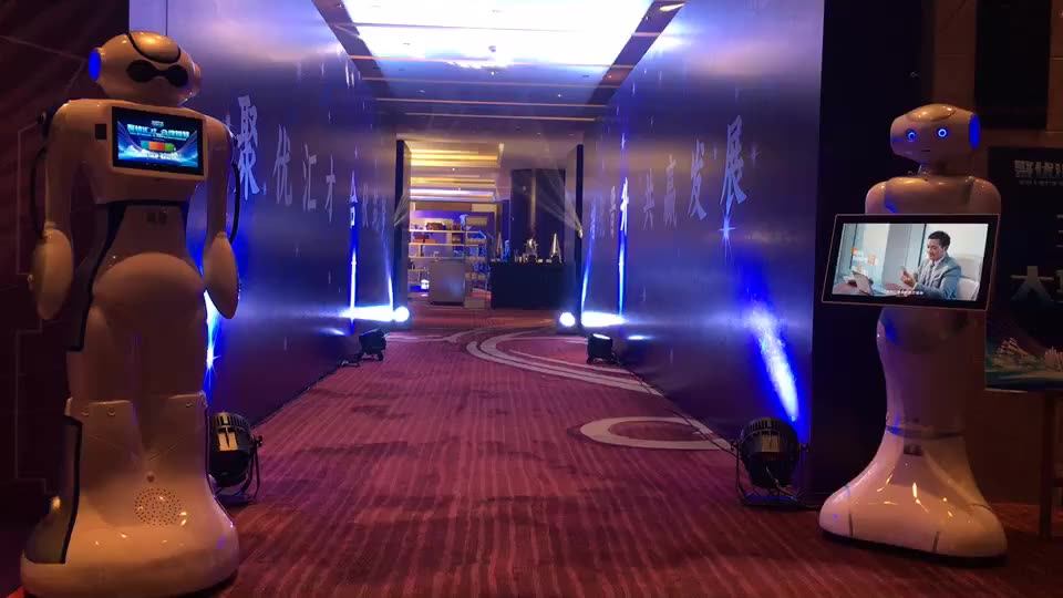 Intelligent Commercial Reception Welcome Service Human Size Robot - Buy ...