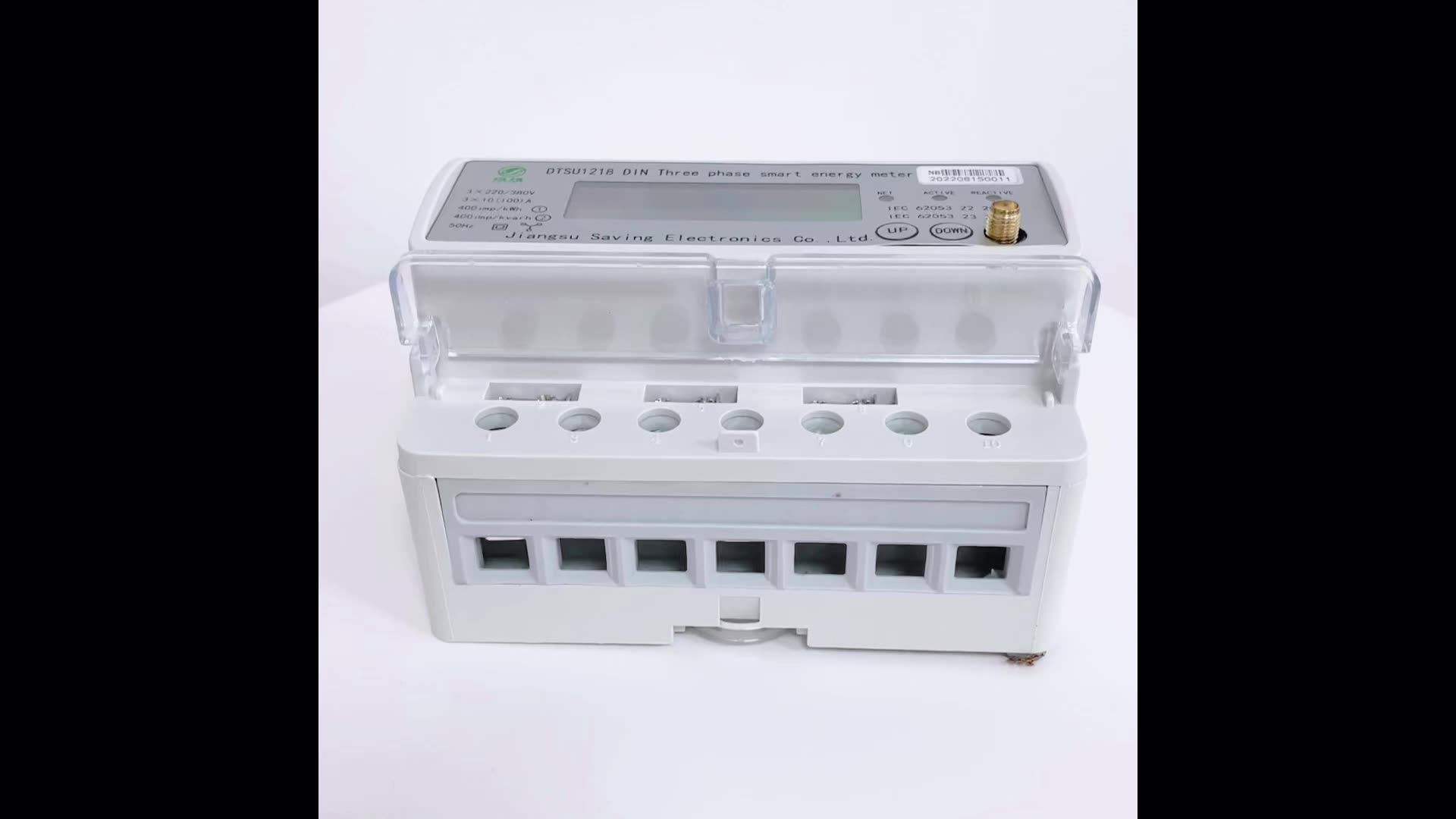 10(100)a Energy Meter 3 Phase 220v/380v Wifi Prepaid Din Rail Power ...
