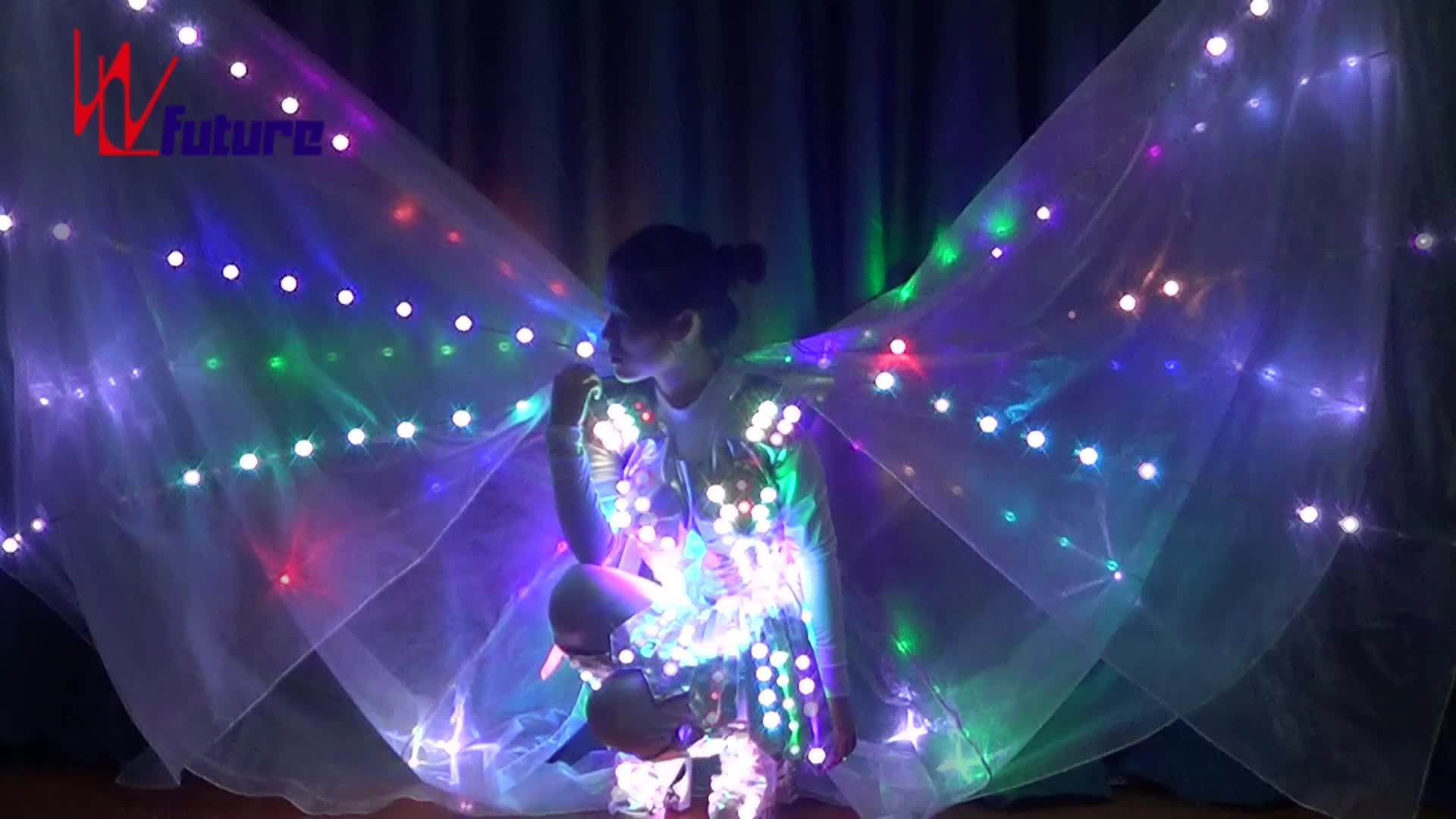 Wl-0132 Dmx Colorful Led Light Isis Angel Wings For Halloween Or ...