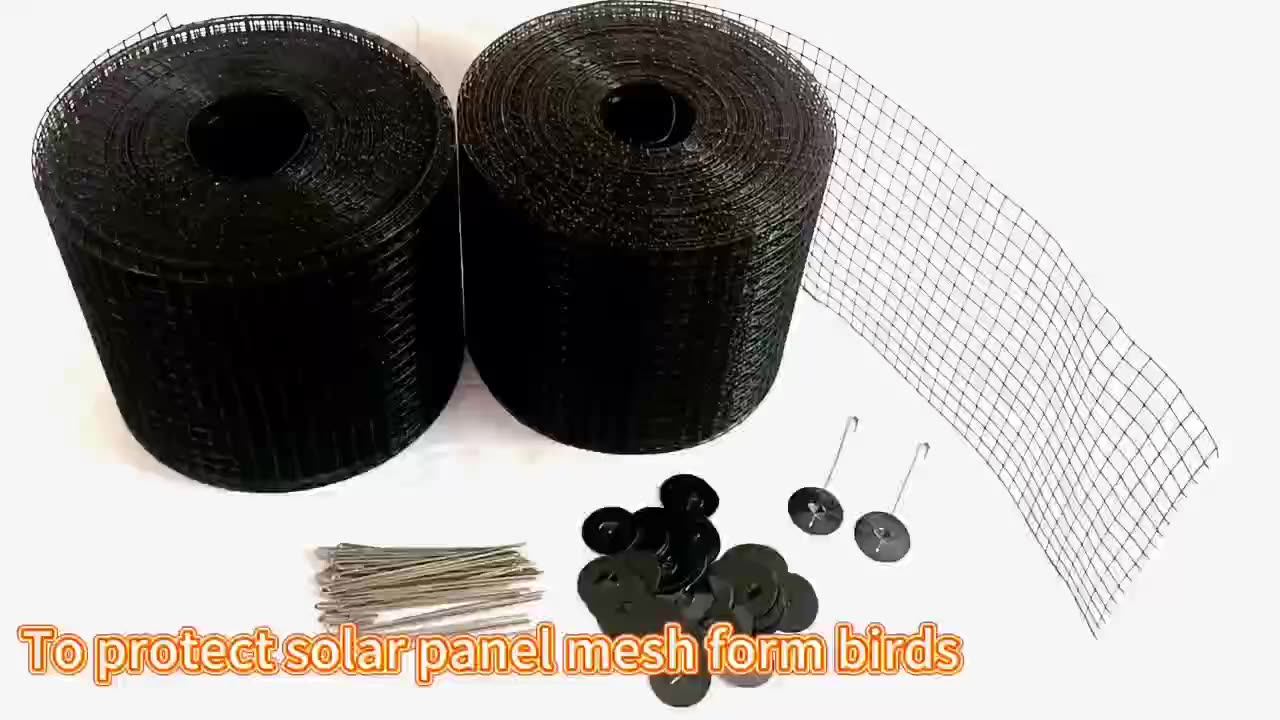 8 Inches X 50 Feet Solar Panel Bird Cover Anti-rust Pvc Coated Solar ...