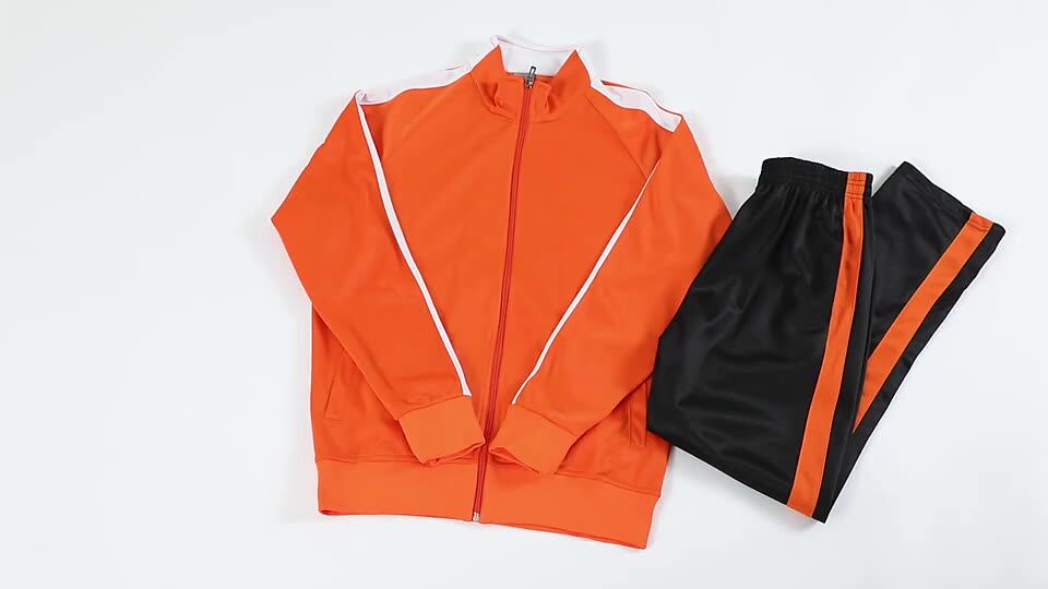 Custom Logo Wholesale Blank Track Suit Nylon Training Jogging Suits ...