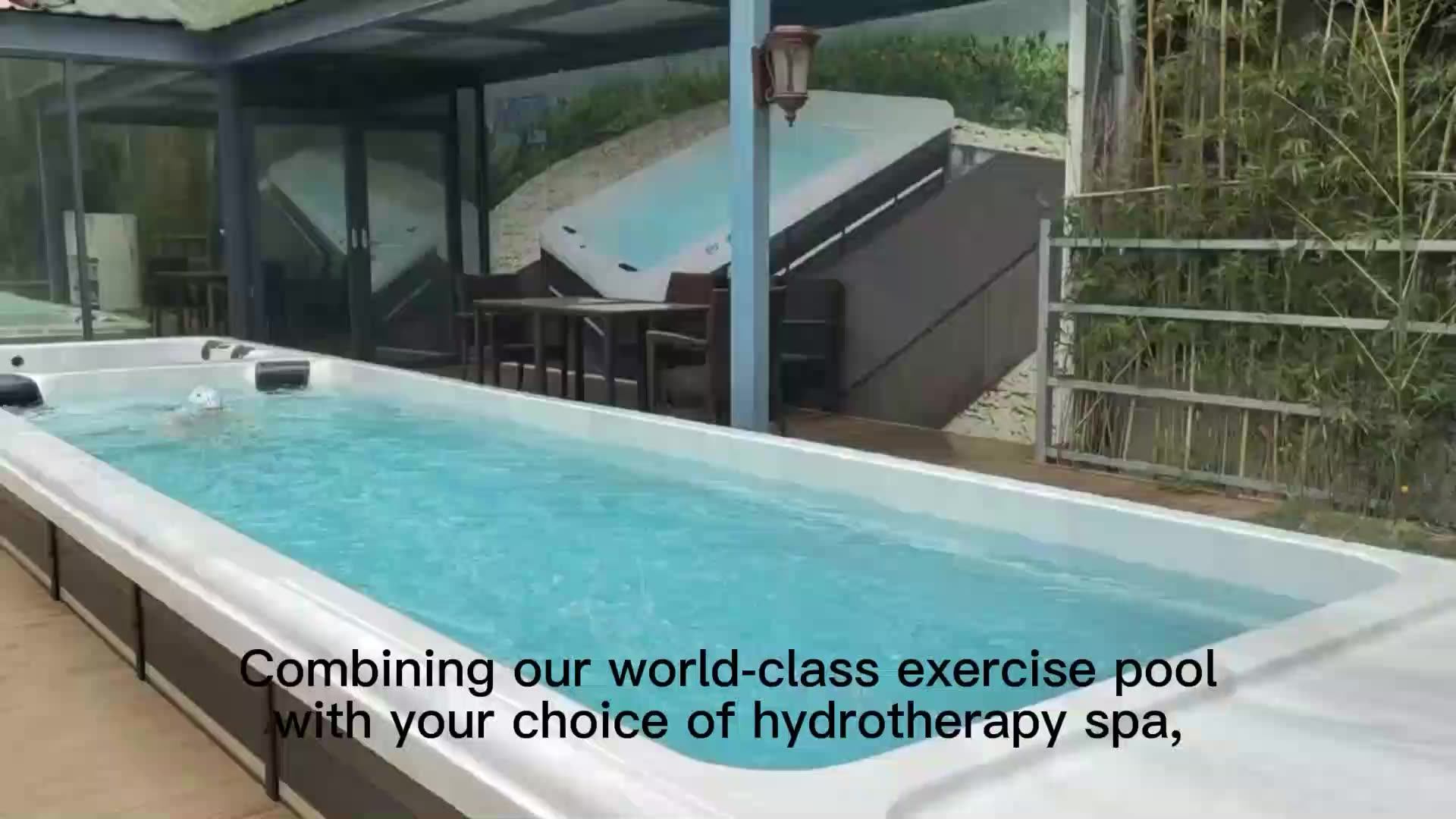 Hot Sale 6 Meters Big Above Ground Pool Whirlpool Massage Endless Pool ...