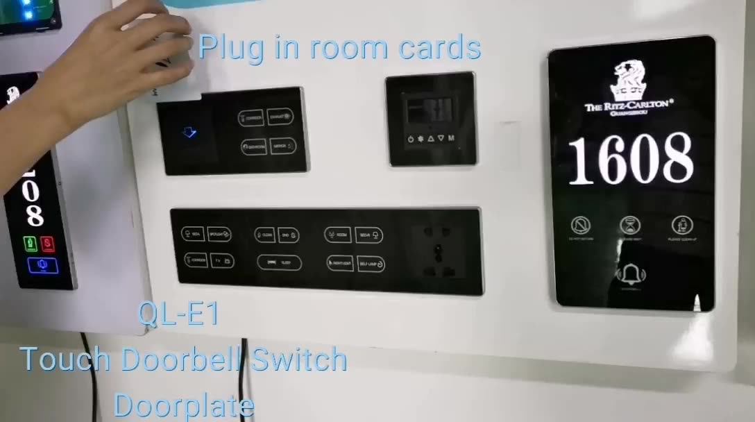 Digital Hotel Touch Doorbell Switch Smart Door Plate Lcd Signs Signage ...