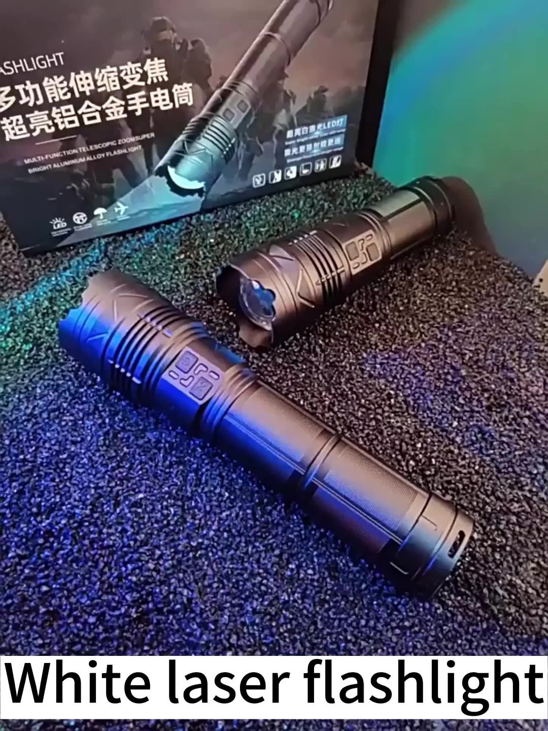 Exquisite Box Package Tactical Torch Led Flashlight Powerful Self ...