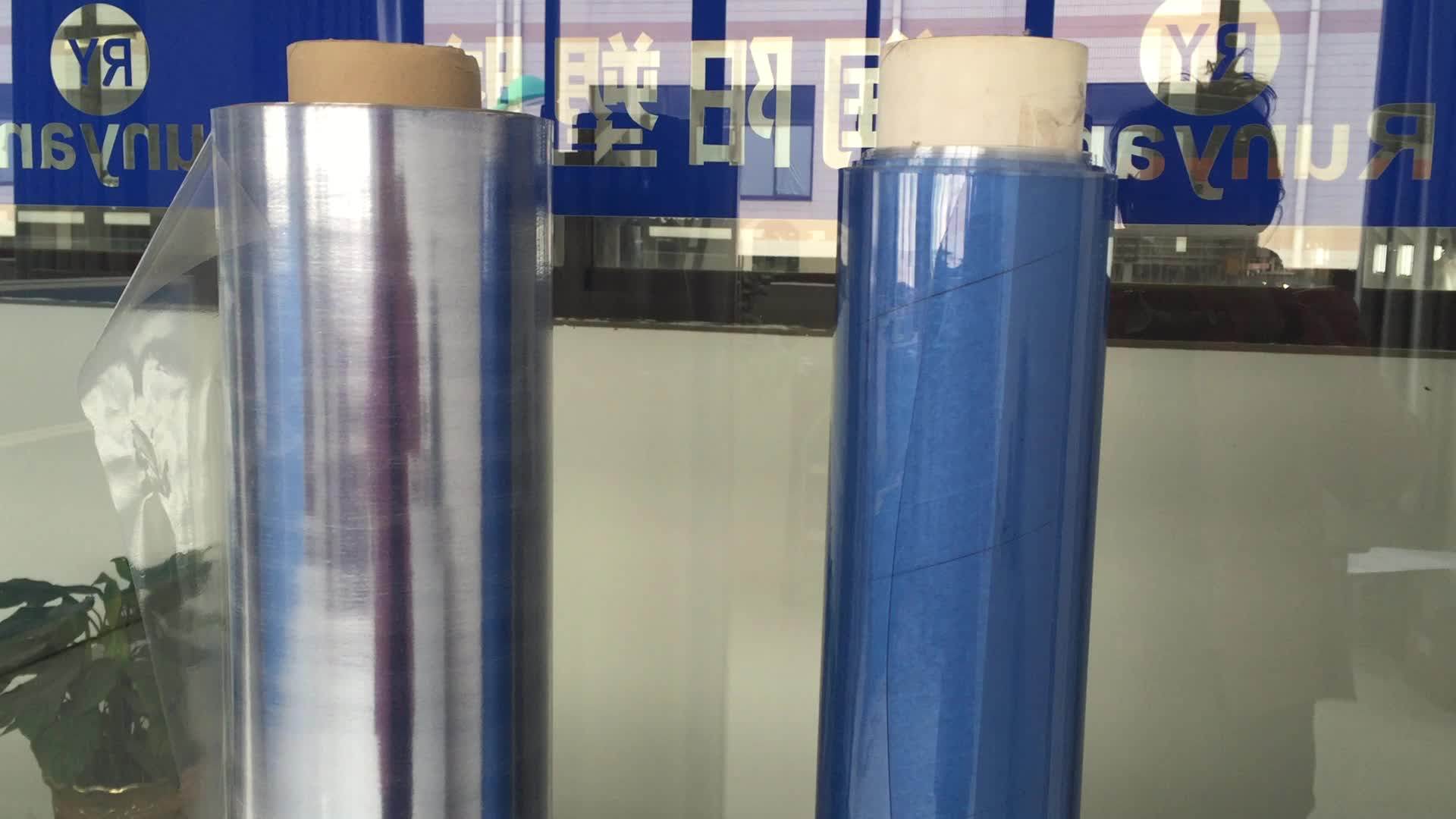 Super Clear Pvc Film / Crystal Pvc Film For Package And Table Cloth 0 ...