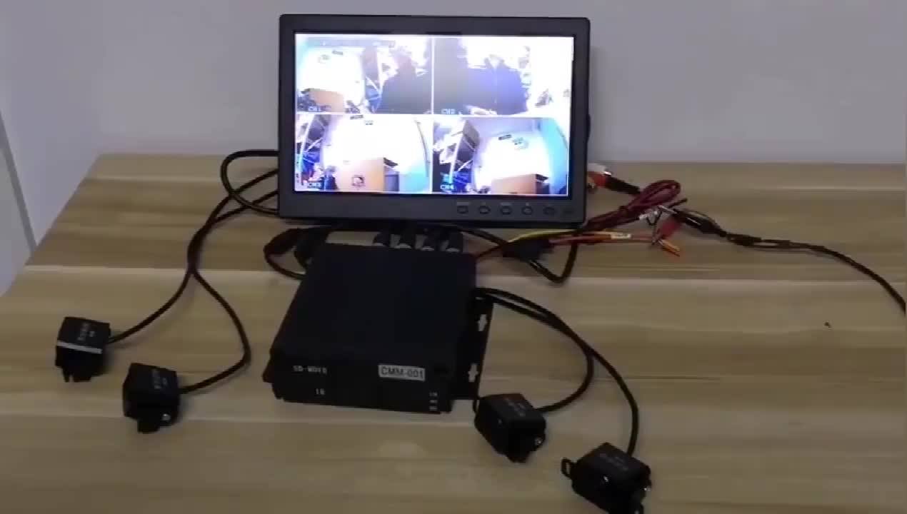 Car Camera Bus Truck Black Box Security Surveillance System 4ch 720p ...
