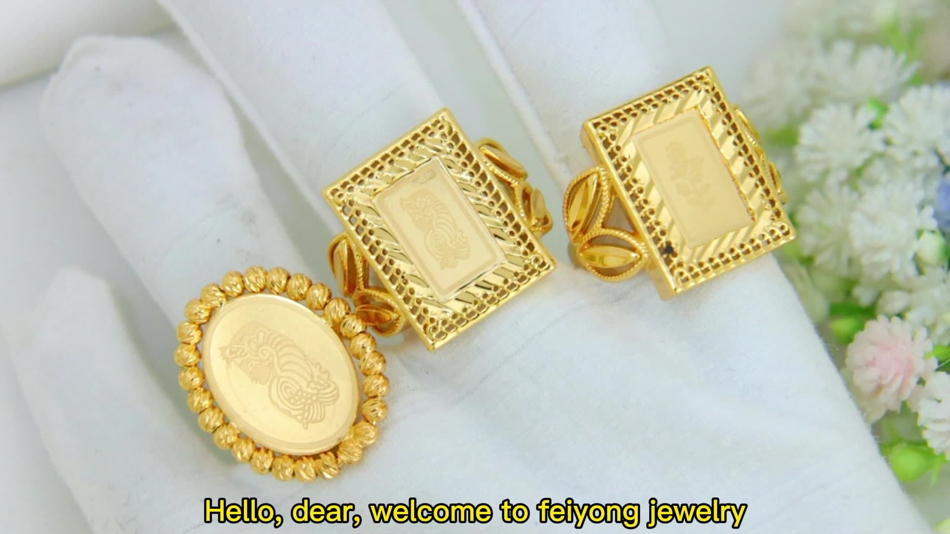 Saudi Arabia Latest Designs 21k Gold Plated Queen Coin Finger Ring ...