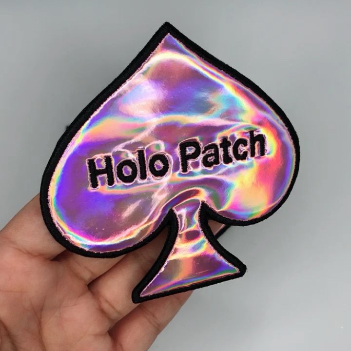 Customized Design Reflective Effect Holographic Patches With Iron On ...