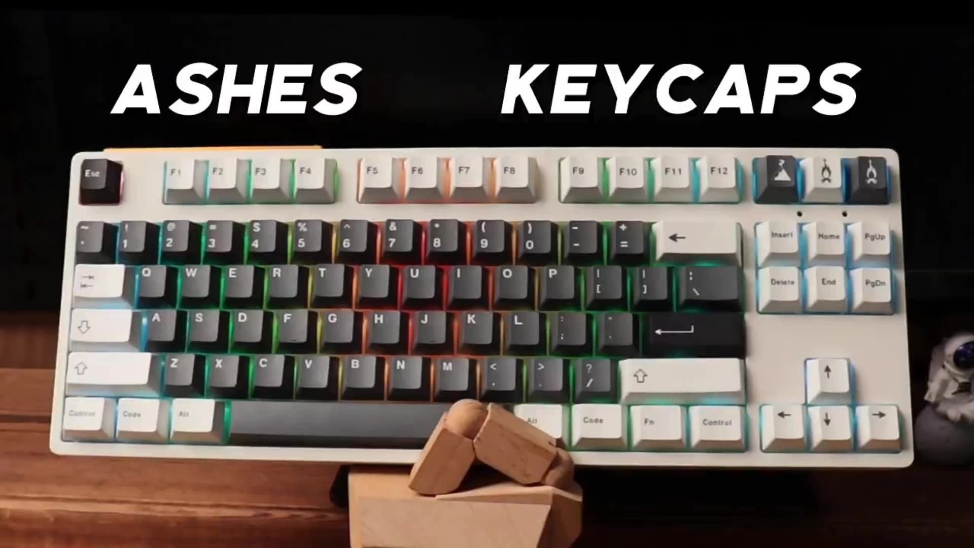 Gmk Ashes Keycaps Cherry Profile Keycap Pbt Dye Sublimation With 6.25u ...