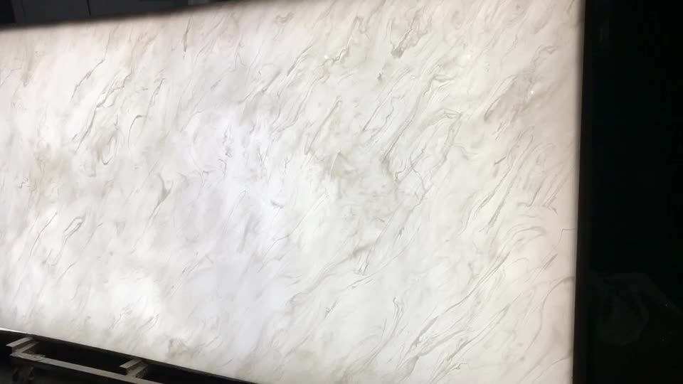Artificial Marble Stone Faux Translucent Stone Panel White Alabaster ...