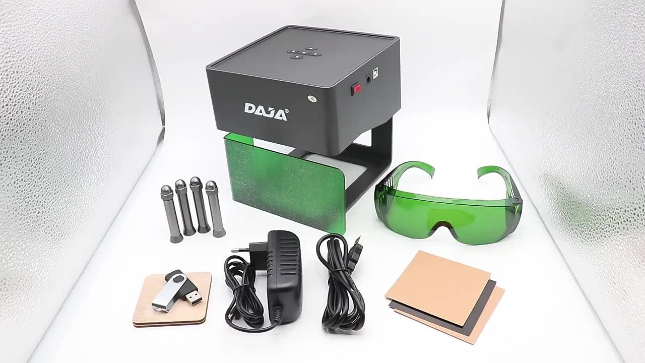 Daja Dj6 Laser Cutter And Engraver Portable Logo Text Pattern Pet Tag ...