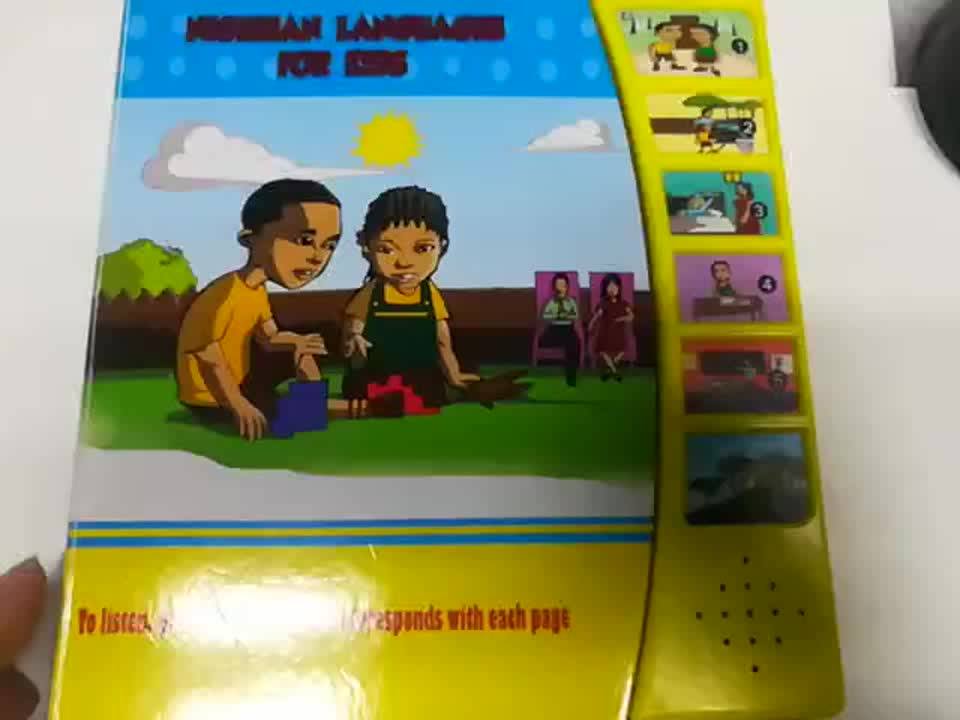 Custom Kids Learning Toys Sound Music Recordable Hard Cover Story ...