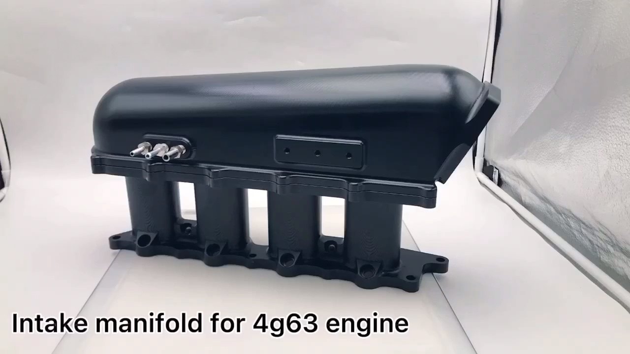 Sk Custom Billet Aluminum Red Intake Manifold For Mitsubishi Evo 4g63 ...