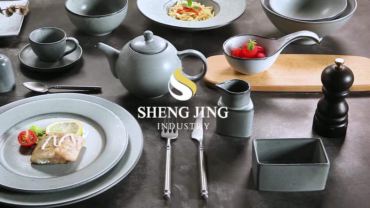 Ab Grade Hotel Restaurant Buffet Reactive Glazed Ceramic Pizza Serving ...