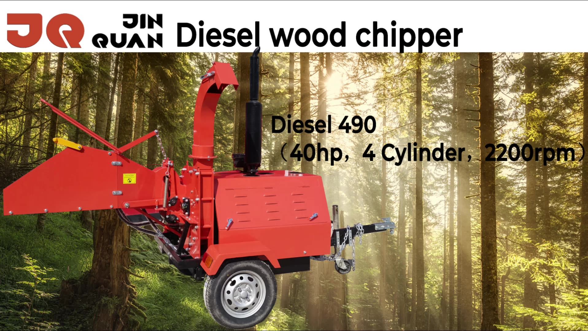Wood Chipper Crusher Chipper 40hp For Sale Tree Crawler Diesel Engine ...