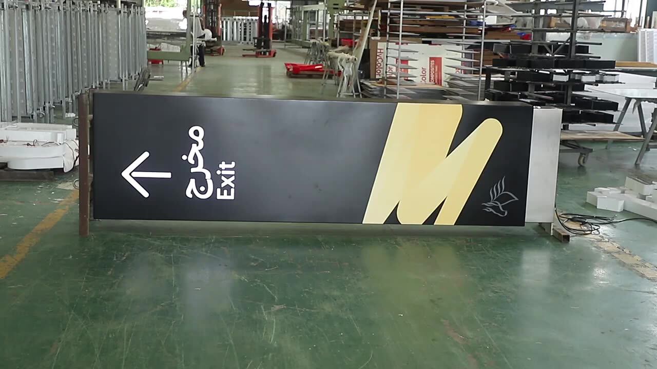 Lampu Led Papan Reklame Berdiri Bebas Luar Ruangan Melengkung Aluminium ...