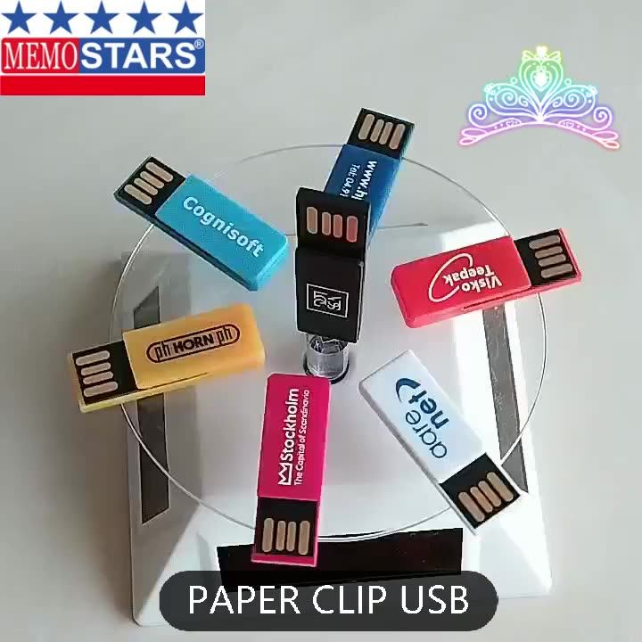 Customized Plastic Abs Paper Clip Usb Flash Memory Stick Pen Thumb ...