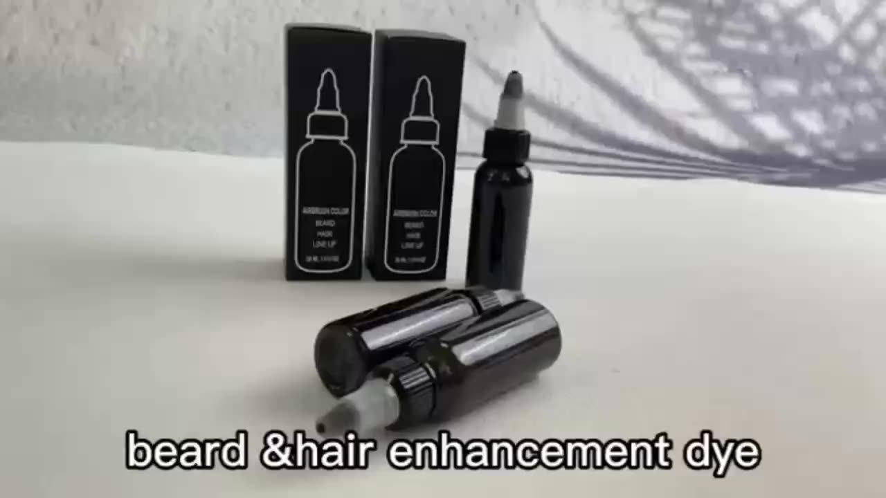 Private Label Black Spray For Hair Barber Enhancers Beard And Line Up ...
