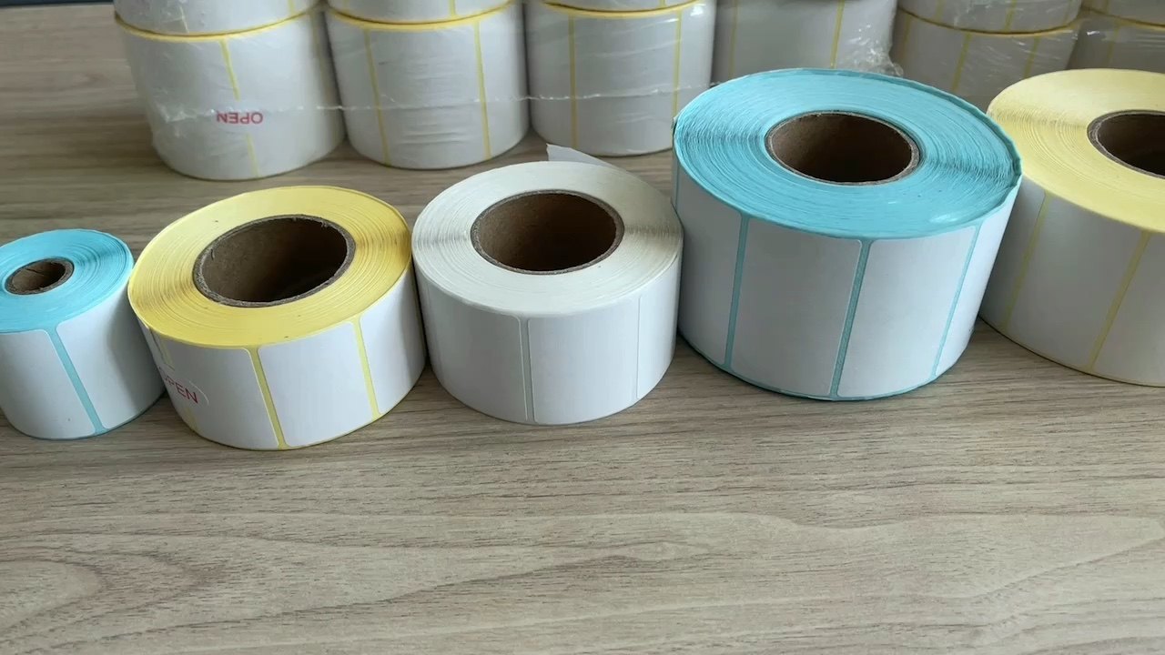 Customized Size Waybill Waterproof Barcode Labels 80x60 Thermal Label ...