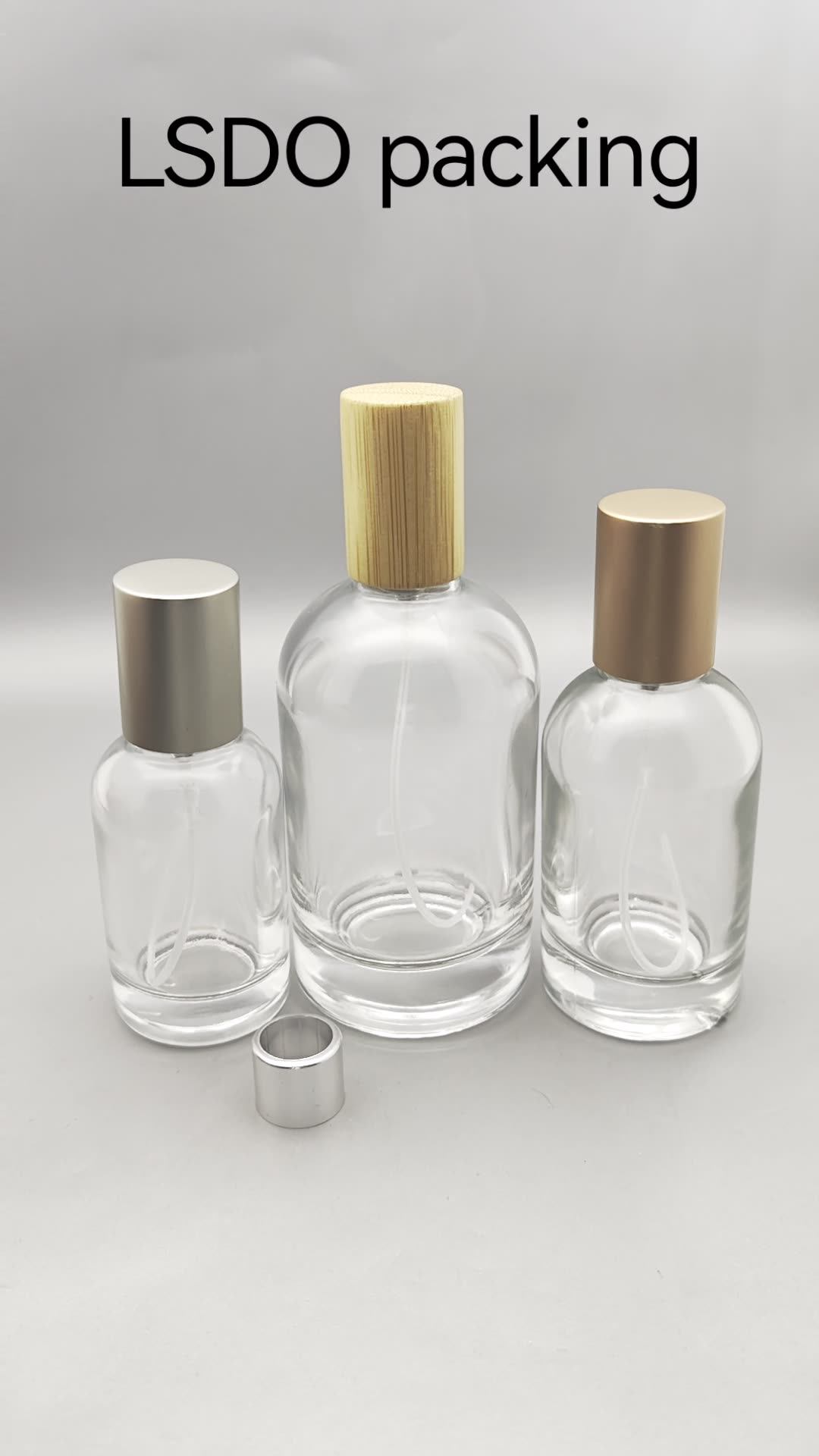 Luxury Perfume Bottles Empty 30ml 50ml 100ml Round Perfume Glass ...