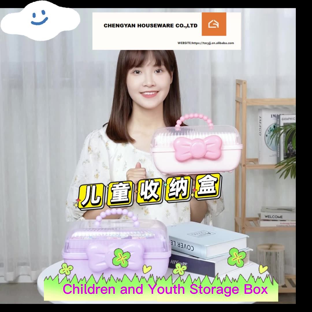 Spot Pink Three-layer Transparent Visible Storage Box Card Issuance ...