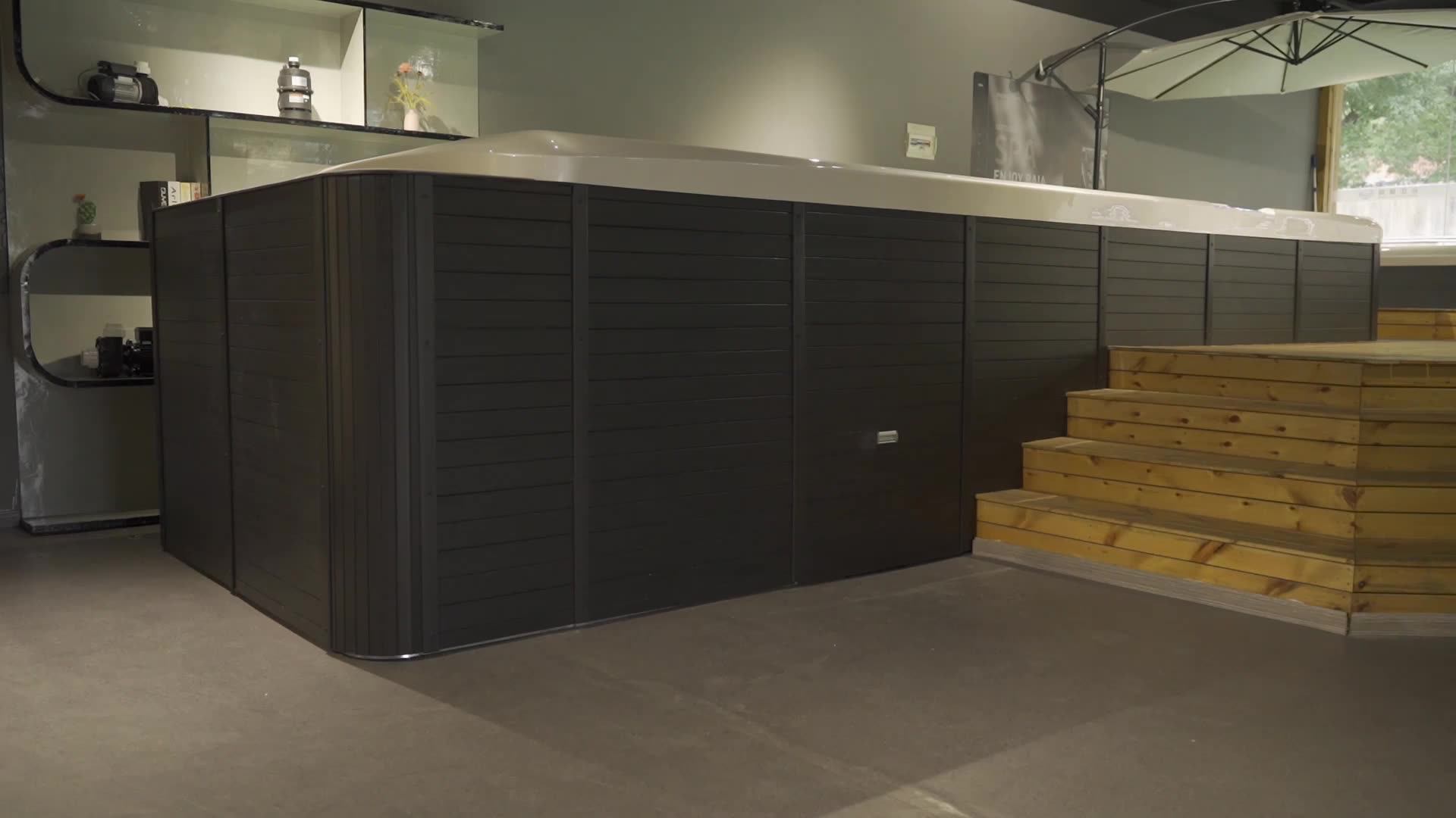 Swimming Pool Outdoor Whirlpool Massage Acrylic Material Swim Spa ...