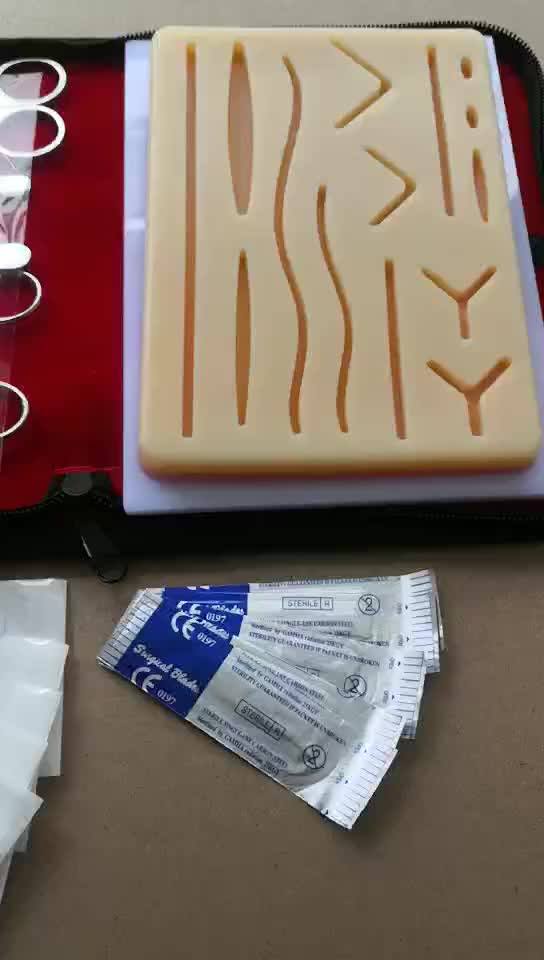 Silicone High Simulation Wound Suture Pad,Medical Suture Training Kit ...