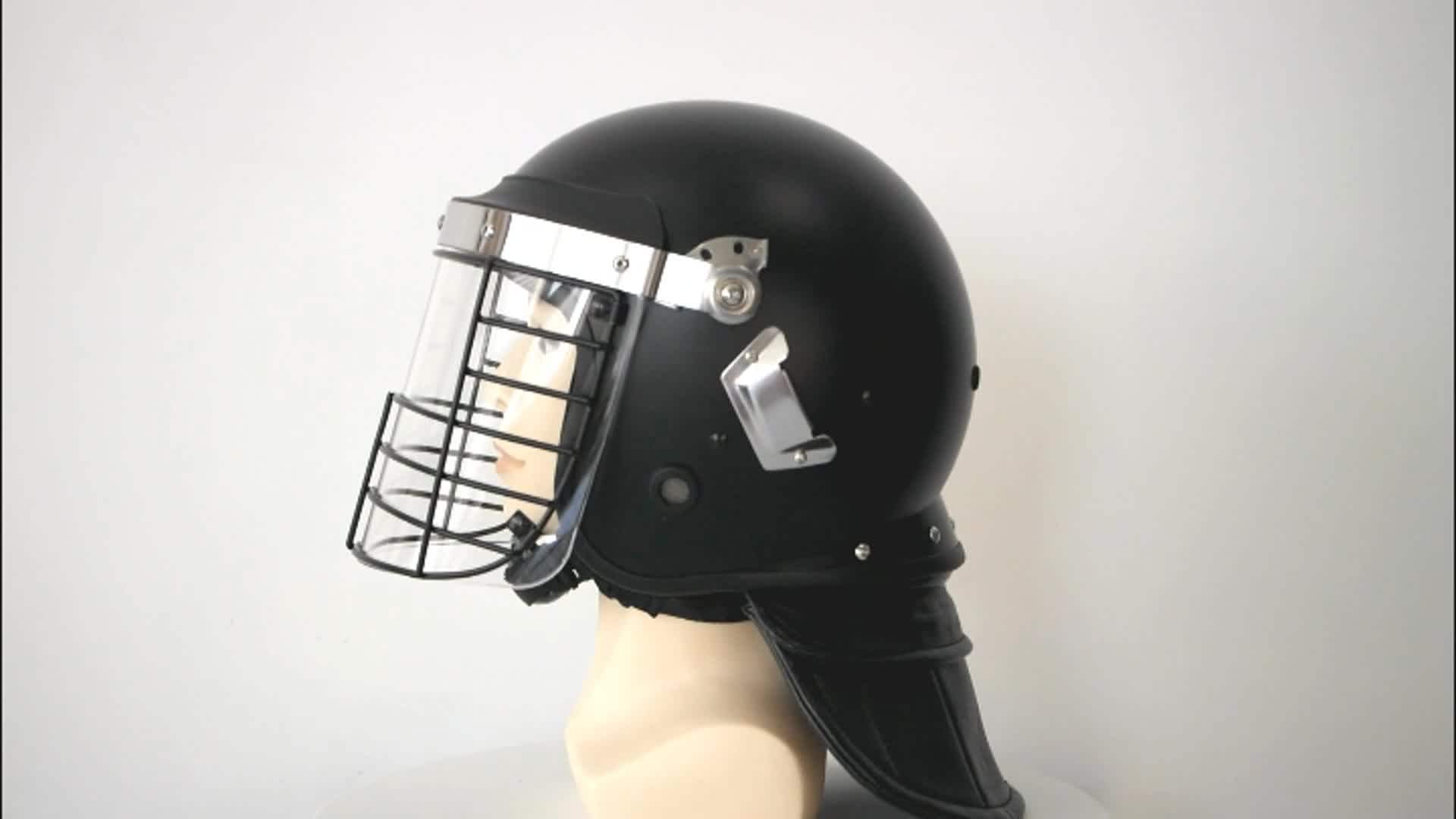 Riot Control Helmet/anti Riot Protective Helmet With Iron Mesh - Buy ...